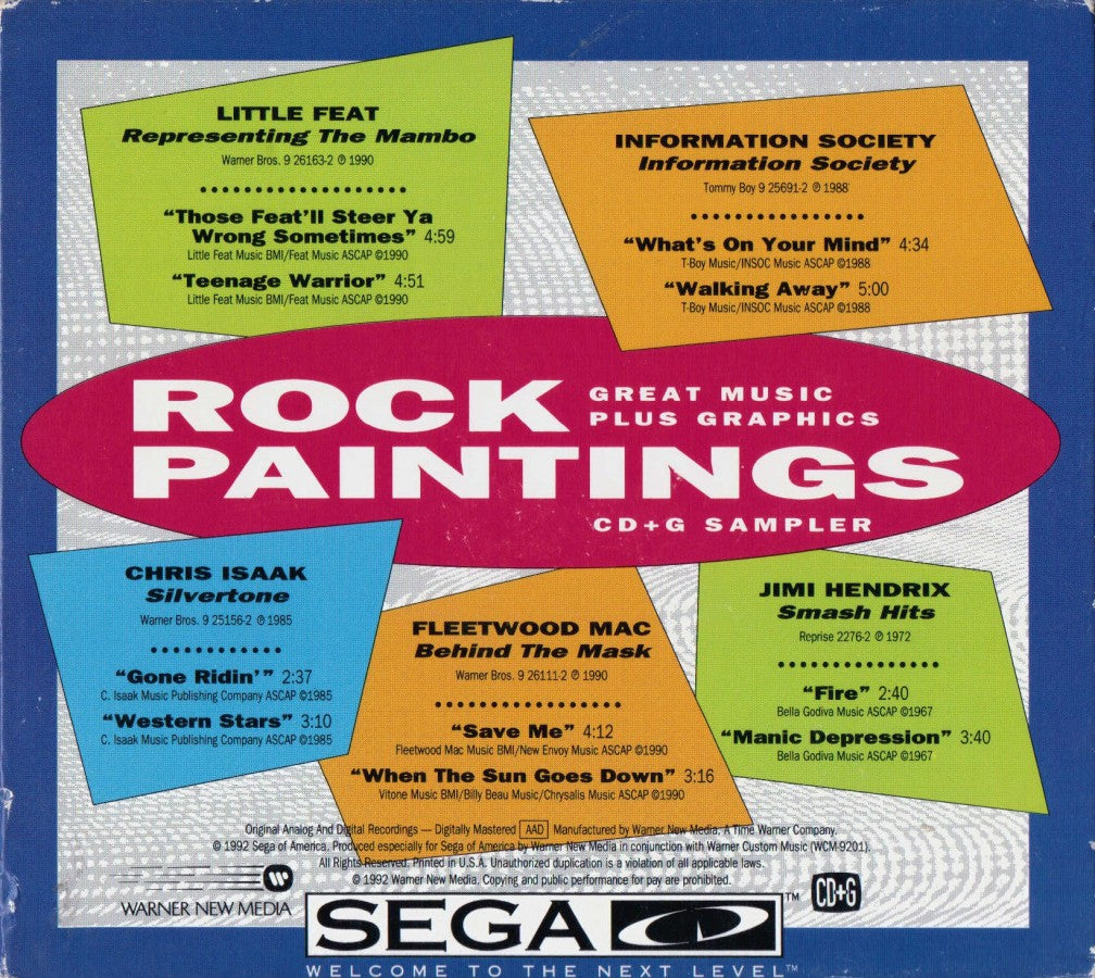 Rock Paintings and Hot Hits – Sega CD (SCD)